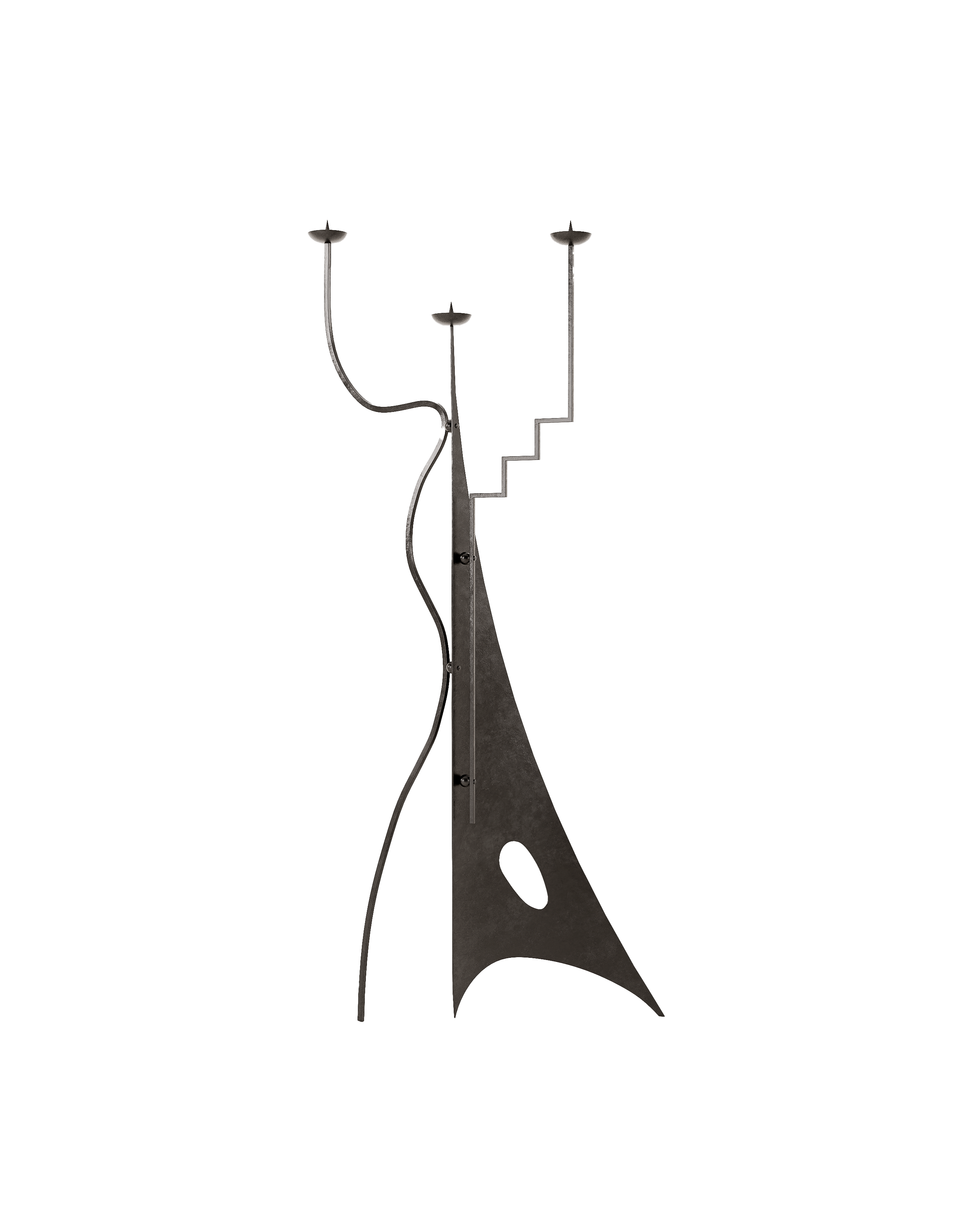 2093 Chandelier by Garance Vallée - Dark Metal | Monde Singulier