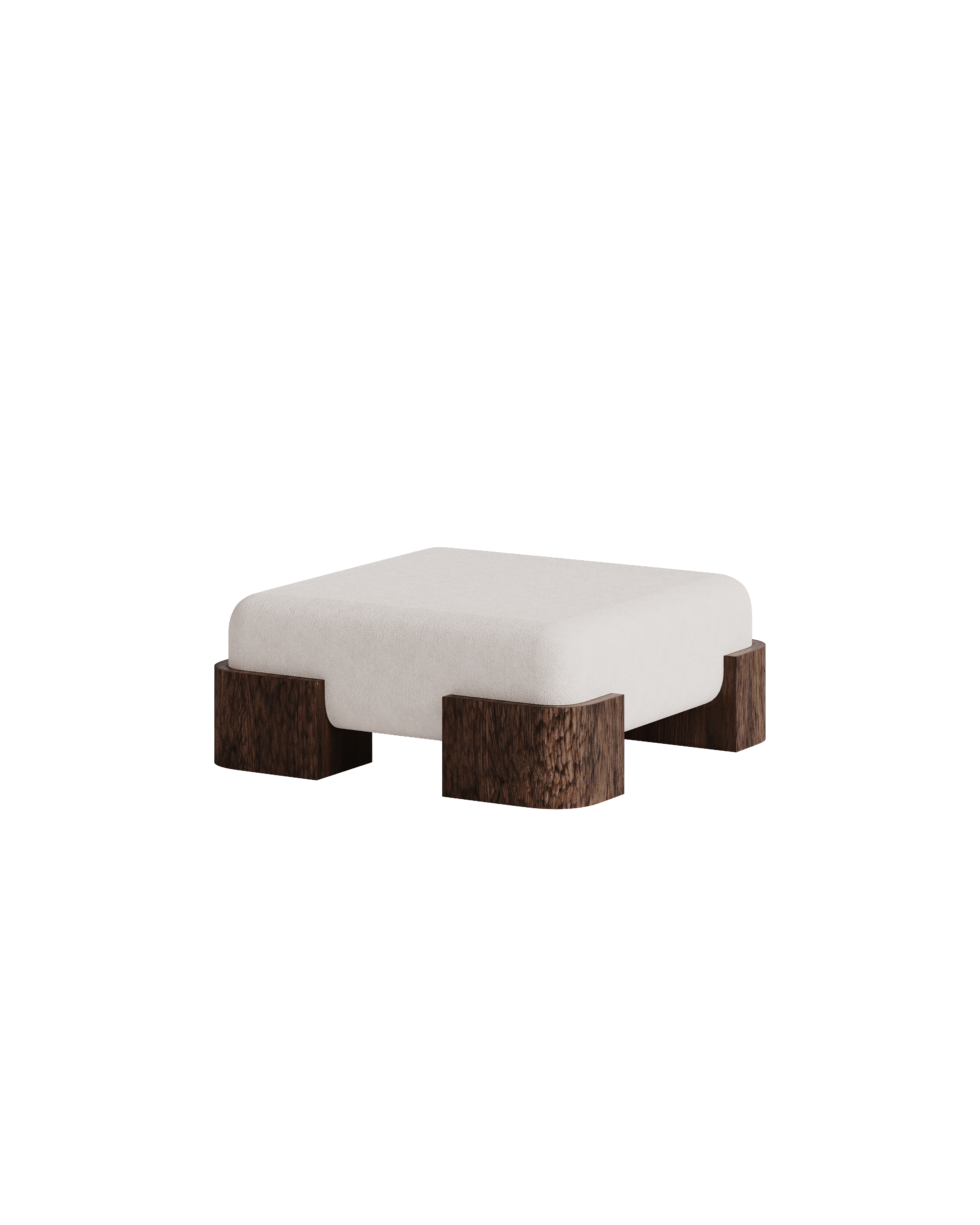 Manhattan Ottoman (Four Feet) by Girodroux & Delpy - Wood | Monde Singulier