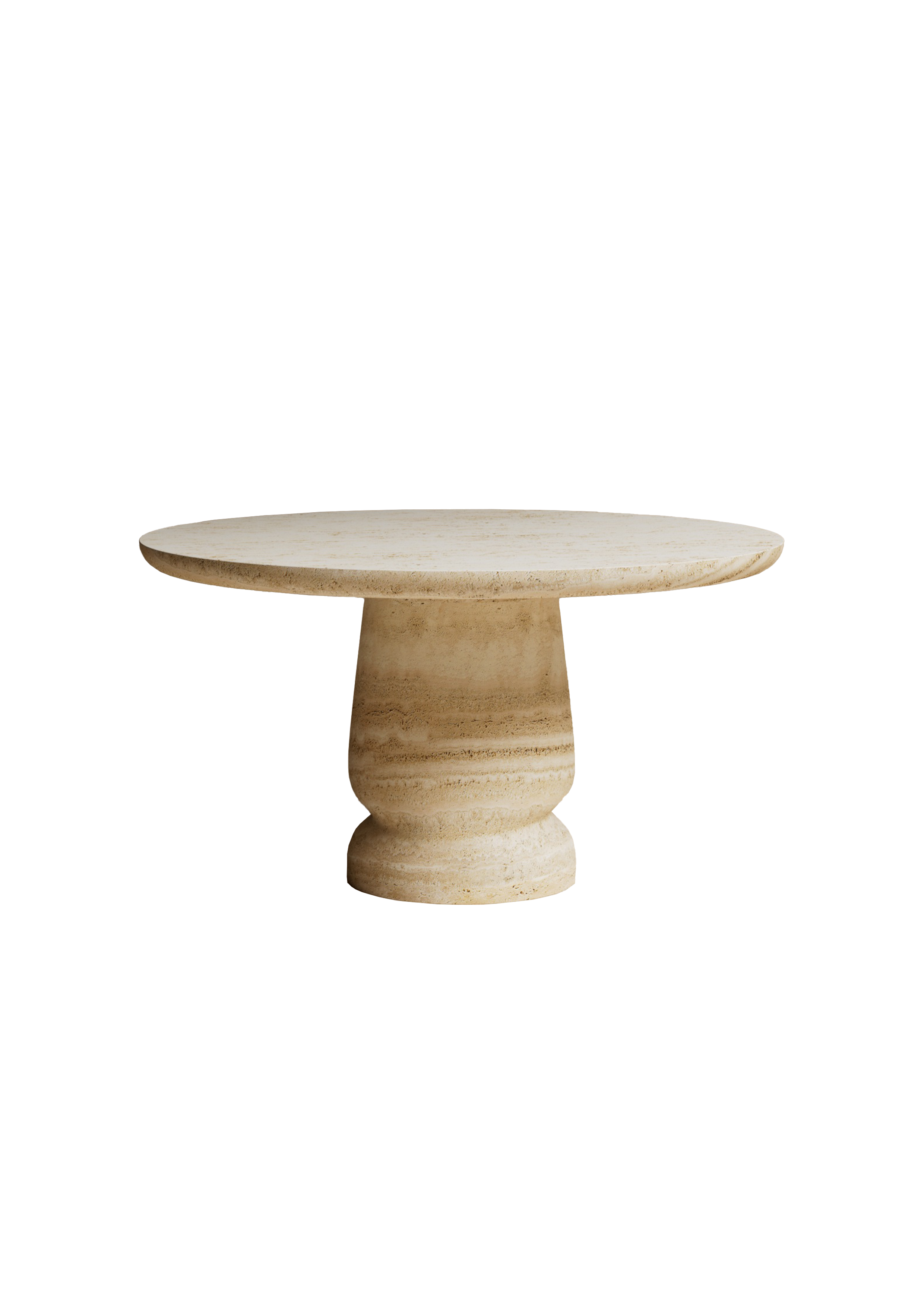 Nubo Dining Table in Travertine - Mathieu Delacroix | Monde Singulier
