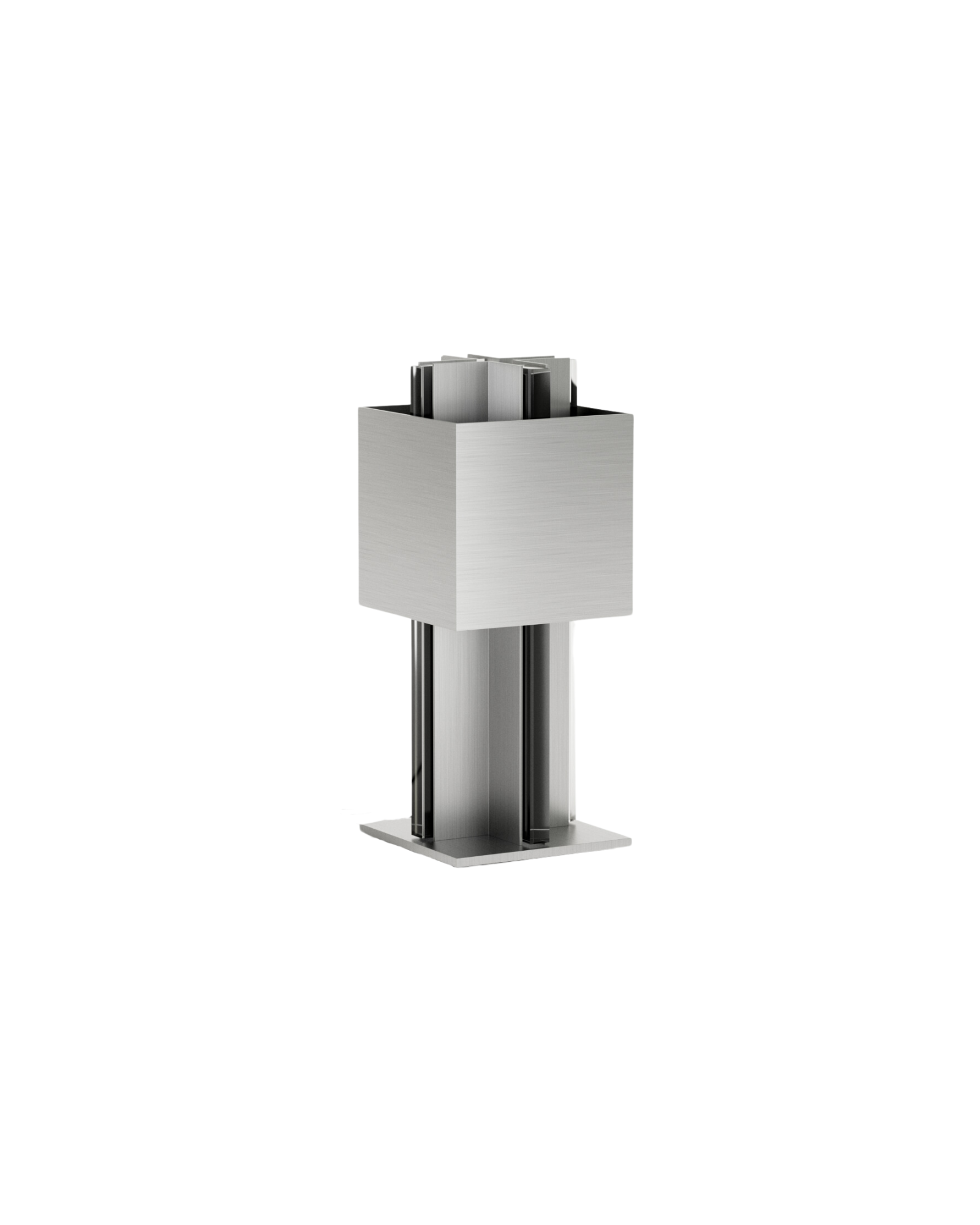 Stele Table Lamp M by Studioutte - Brushed Steel, SOFT SOLID | Monde ...